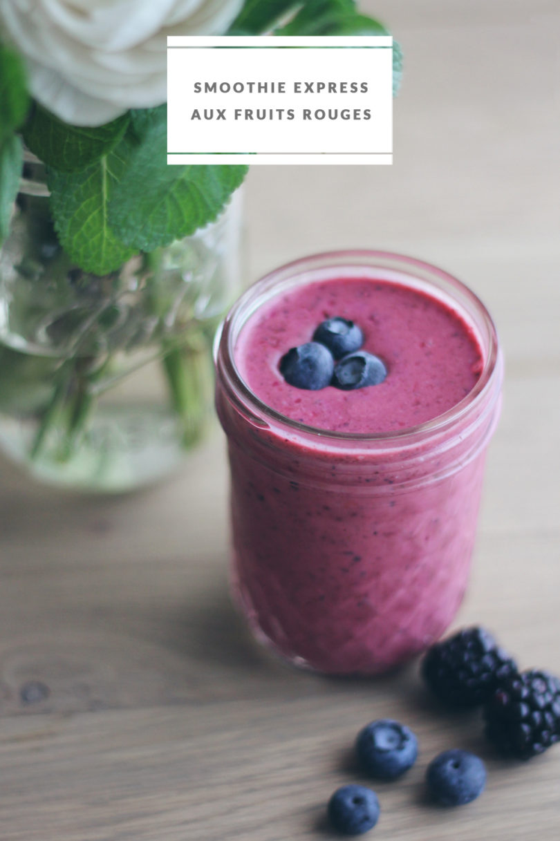 Recette : Un smoothie aux fruits rouges